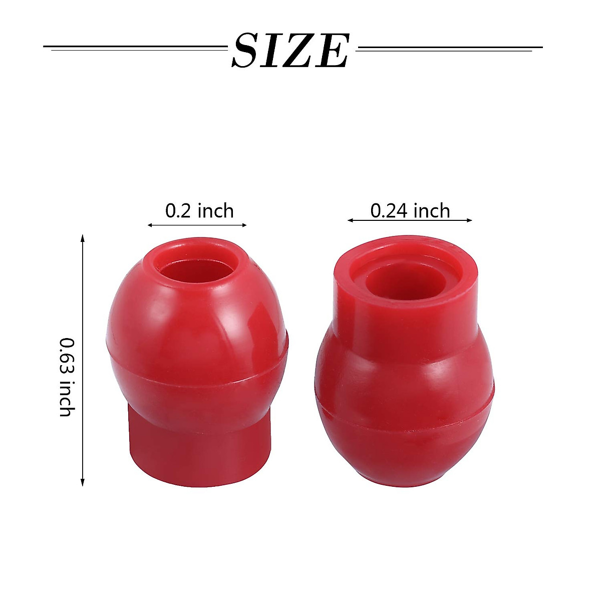 BBTO 36 Pieces Replacement Ear Tips for Stethoscopes, Universal Soft-Sealing Earbuds, 30 Pieces Colored and 6 Pieces Transparent (Rainbow Color)