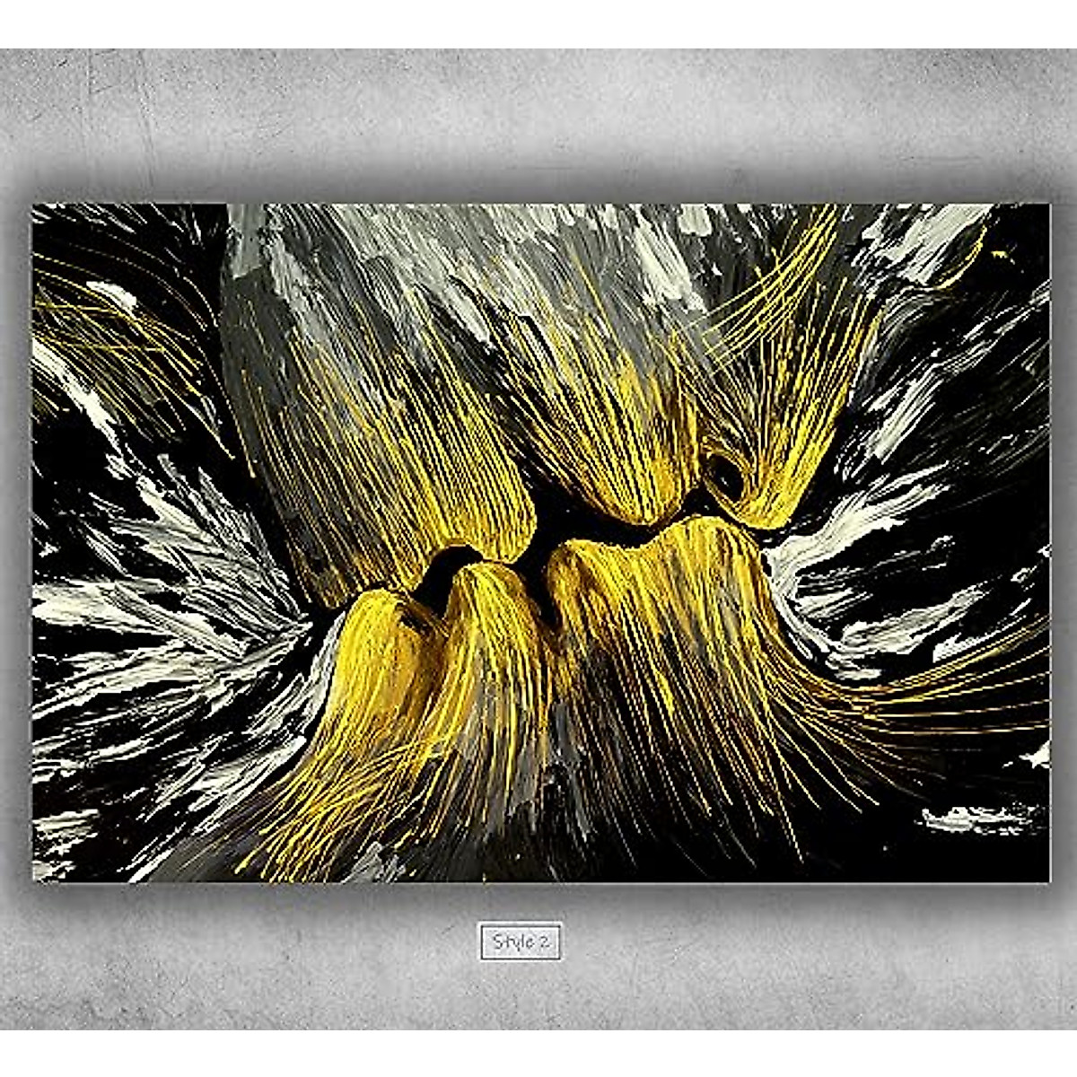 Canvas Wall Art Love Painting for Couples Bedroom, Love Painting Wall Art, Wall Art Love, Kiss Painting, The Kiss Painting Print, Kiss Canvas Wall Art (Ready to hang 24"x36", Style 1)