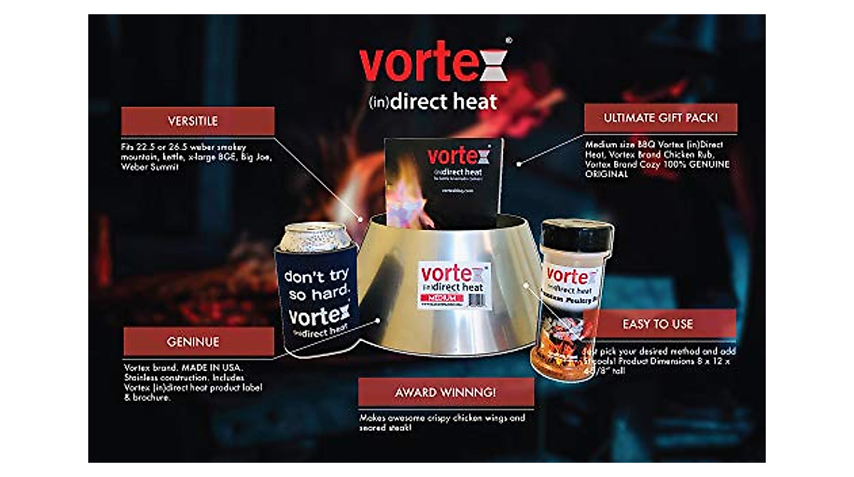 Genuine Medium BBQ Vortex Gift Pack for Grilling