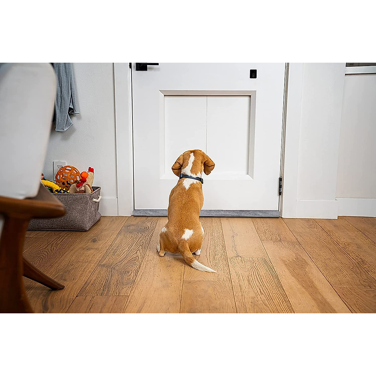 BKSAI Door Draft Stopper for Doors 29-35" No Adhesive Draft Stopper for Bottom of Door Draught Excluder Under Door Wind Blocker Reduce Noise Draught Excluder Sweep Sound Proof(Black)