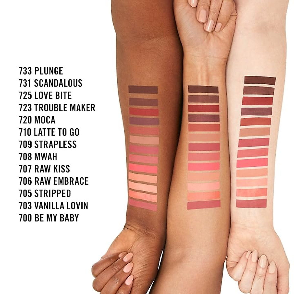 Rimmel London Stay Matte Liquid Lip Color with Full Coverage Kiss-Proof Waterproof Matte Lipstick Formula that Lasts 12 Hours - 230 Lethal Kiss, .21oz