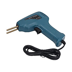 Bumper Repair Stapler Plastic Welder Gun, Stapler Welder Torch ABS Practical Spring Switch Safe Ergonomic with Staple for Garage(Cyan)