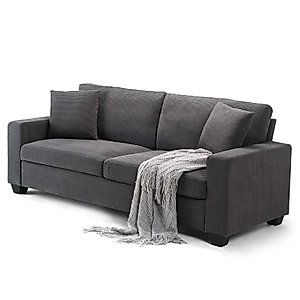 GAOMON Couch for Living Room 83-inch Comfy Sofa Couch 3 Seater Couch Modern Sofa with Deep Seat for Bedroom Apartment Home Office (Corduroy)