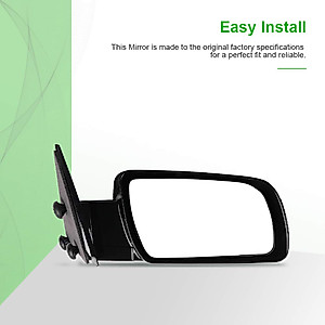 SCITOO Side View Mirrors A Pair of Mirrors Fit Compatible with 1988-1999 for Chevy C1500 C2500 C3500 for Chevy K1500 K2500 K3500 1995-2000 for Chevy Tahoe Manual Folding 15036360