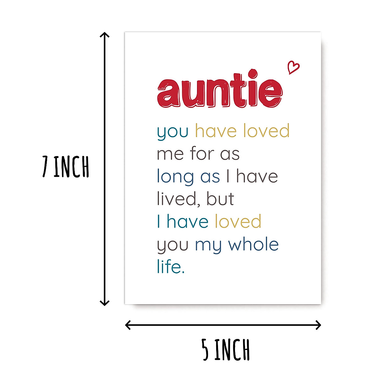 Auntie You Have Loved - Special Auntie's Day Card - Birthday Card For Auntie - Sentimental Card For Auntie - Meaningful Card For Auntie…