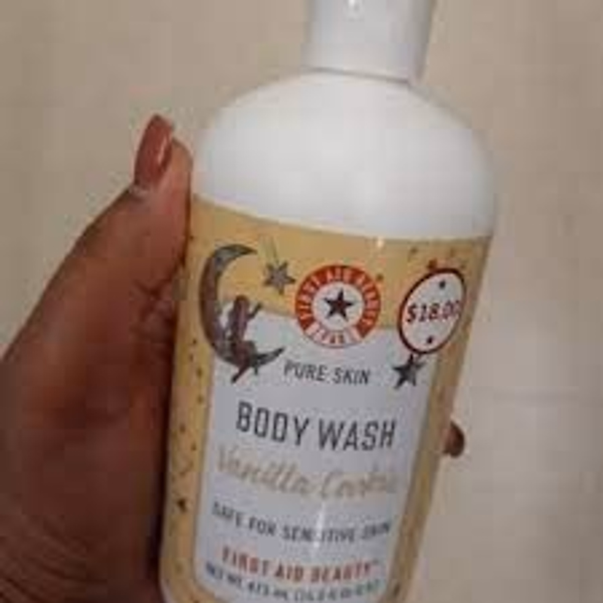 First Aid Beauty Pure Skin Body Wash Vanilla Cookie Deep Cleansing, Limited Edition Holiday Collection 16 fl oz