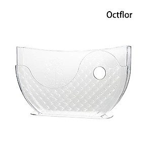 Octflor Rice Paper Water Bowl with Side Pocket Holder Holds UP to 27cm Rice Paper for Making Fresh Spring Rolls (Rice Paper Not Included)