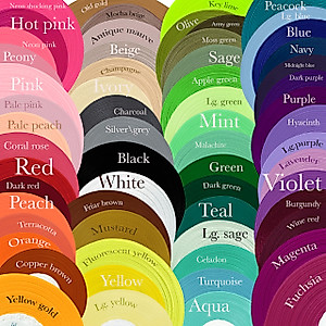 Black Ribbon 1/4 Inches 36 Yards Satin Roll Perfect for Scrapbooking, Art, Halloween, Wreath, Corset, Floral, Packing Birthday, Wrapping Christmas Projects Dark