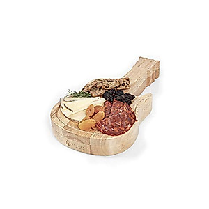 TOSCANA - a Picnic Time brand Guitar Cheese Board & Knife Set, Novelty Charcuterie Board Set with Cheese Knifes, Cheese Boards Charcuterie Boards, Serving Platter, (Bamboo)