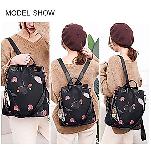 Freie Liebe Anti-theft Backpack Nylon BackPacks Handbags for Women School Travel Rucksack Lightweight Shoulder Bags