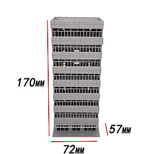 Outland Models Railroad Scenery City Style Tall Apartment Building N Scale