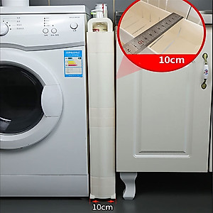 10cm Wide Kitchen Cart, Rolling Household Storage Cart, Mobile Shelving Unit Organizer, Gap Storage Slim Slide Out Pantry Storage Rack for Narrow Spaces (