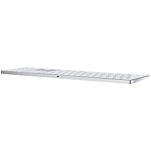 Apple Magic Keyboard with Numeric Keypad: Wireless, Bluetooth, Rechargeable. Works with Mac, iPad, or iPhone; US English - White