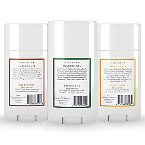 Native Deodorant - Natural Deodorant For Women and Men - 3 Pack - Aluminum Free, Free of Parabens and Sulfates - Vegan, Contains Probiotics - Aloe & Eucalyptus, Vanilla & Rose, Yuzu & Orange