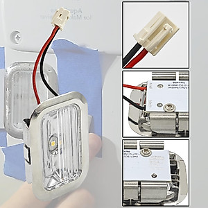 2pk-W10843339 W10908166 W11462342 W10607479 refrigerator led light For kitchenaid Whirlpool LED Light Module Assembly Chrome Frame AP6989197 and PS16218086
