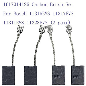 Qissiq 1617014126 Carbon Brush Set for Bosch 11316EVS 11317EVS 11311EVS 11223EVS (2 Pair)