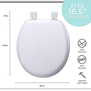 Soft Padded Toilet Seat - Embroidered (styles may vary)