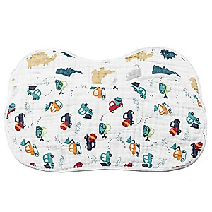 ShoppeWatch Muslin Burp Cloths Baby Burping Bibs 2-Pack Large 100% Cotton 6 Layers Absorbent Cloth Spit Up Dribble Rags BB22