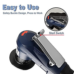 Mini Pneumatic Chamfering Machine,Air Chamfer Tool for Chamfering Metal 45 degree Arc Corner Beveling Trimming Deburring Machine (Blue)