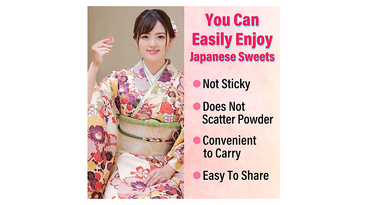 YAMASAN KYOTO UJI Japanese Sakura Mochi Candies -Real Traditional ...