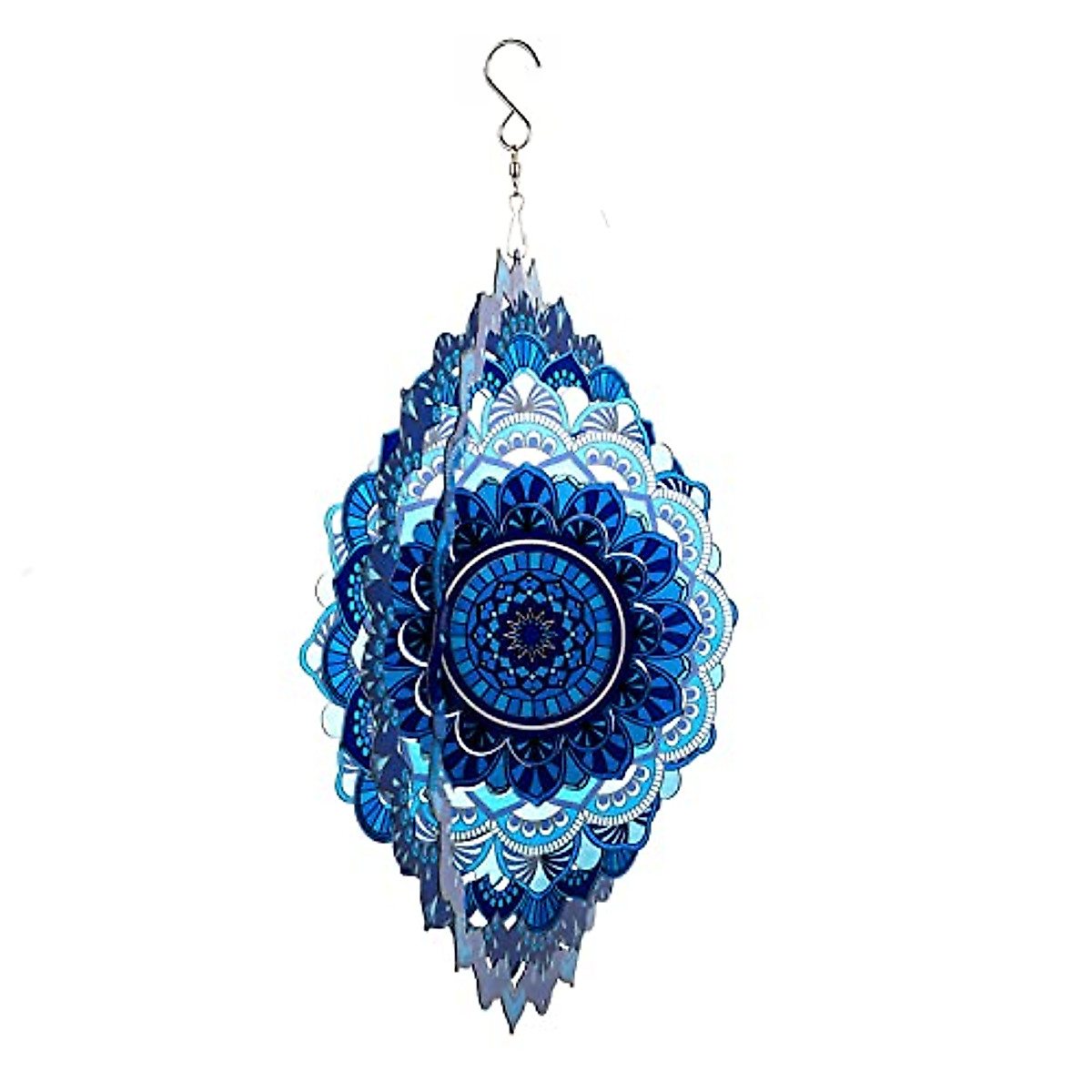 FENDISI Stainless Steel Wind Spinner- 3D Indoor Outdoor Garden Decoration Crafts Ornaments