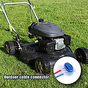 AIEX 20pcs Waterproof Cable Connectors Electrical, Resin Filled Robotic Lawn Mower Wire Cable Connector for Outdoor Garden Irrigation Machines Applications