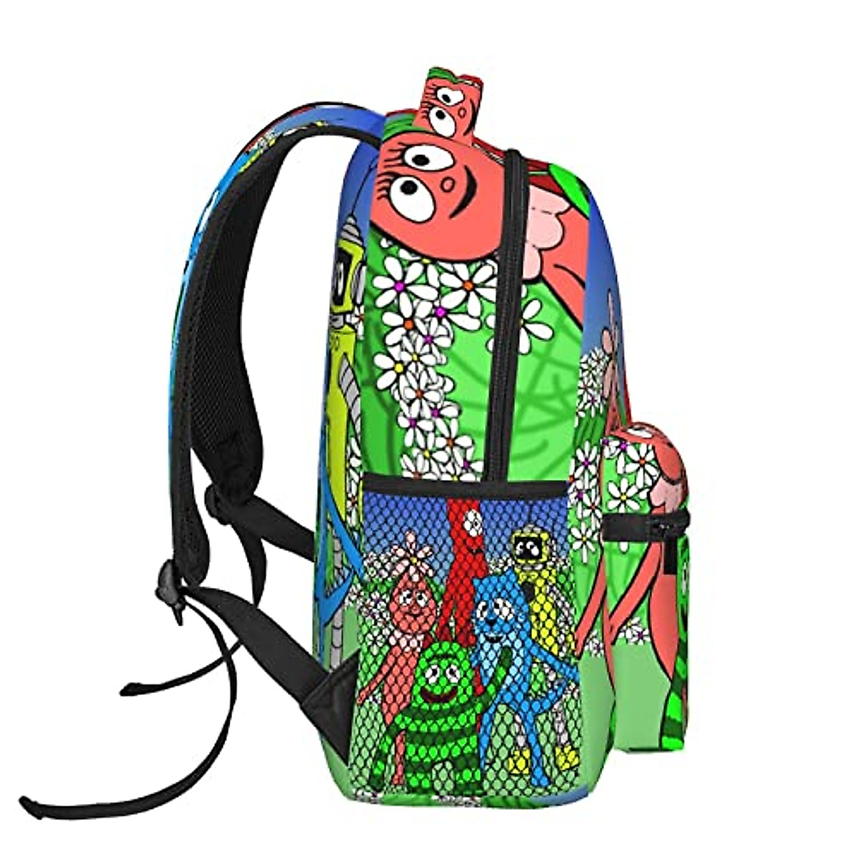 Pobecan Yo Gabba Anime Gabba! Backpack Funny Laptop Back Pack Book Bag Hiking Outgoing Daypack For Women Mens