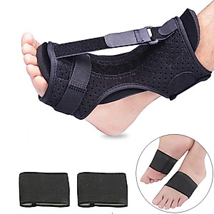 YEYSXSY Plantar Fasciitis Night Splint, Drop Foot Orthotic Brace for Effective Relief from Plantar Fasciitis, Achilles Tendonitis, Heel and Ankle Pain