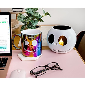 Disney The Nightmare Before Christmas Jack Skellington LED Flickering Flameless Candle With Automatic Timer | Officially Licensed Collectible