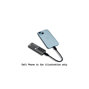 512GB Ultra Speed Portable SSD (PCIe NVMe 4.0, USB-C 3.1 Gen2 Type C, Up to 1050MB/s, Only 2.8 oz, Built w/Kingston, Micron, Crucial) External Hard Drive for iPhone 15, PC, Mac, PS4, Camera