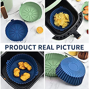 Air Fryer Accessories Silicone Liners:Air Fryer Silicone Liner Air Fryer Accessories Air Fryer Silicone Pot Air Fryer Basket Reusable Air Fryer Liners with Raised Silicone.