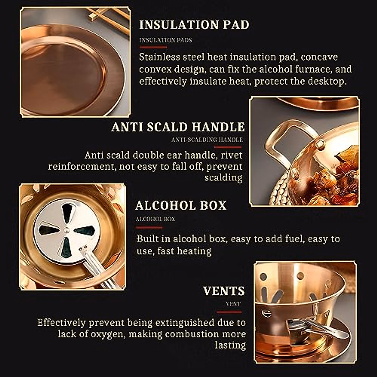 Commercial s and Buffet Set, Stainless Steel Chafing Dish Server Warming Tray with Fuel Holders, for Birthday Party Wedding Celebration Alcohol Pot