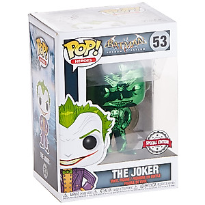 Funko , Multicolor,FK42336 DC POP! Heroes Vinyl Figure The Joker (Green Chrome) 9 cm