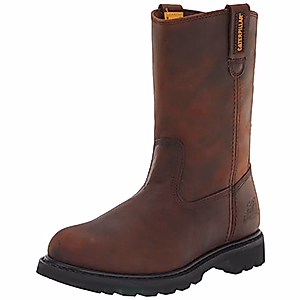 Cat Footwear Men's Revolver Pull-on Soft Toe Work Boot, Brown, 10