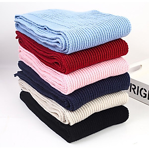 Elufly Women Winter 3 in 1 Hooded Hat Scarf Wrap Shawl Crochet Knit Pullover Neckwarmer (black)