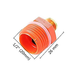 MANHONG Irrigation Dripper 1/2" Male Thread 360 Degree Adjustable Refraction Atomizing Nozzles Garden Lawn Watering Sprayer Farm Irrigation Sprinkler 5 Pcs