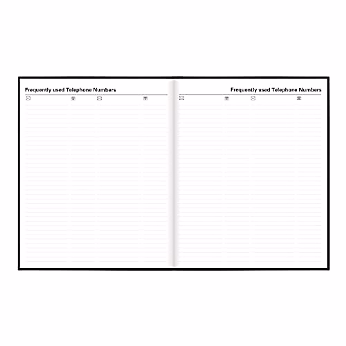 Letts of London Principal Weekly Planner, 12 Months, January to December, 2024, Week-to-View with Appointments, Quarto Size, 10.25" x 8.25", Black (C30YABK-24)