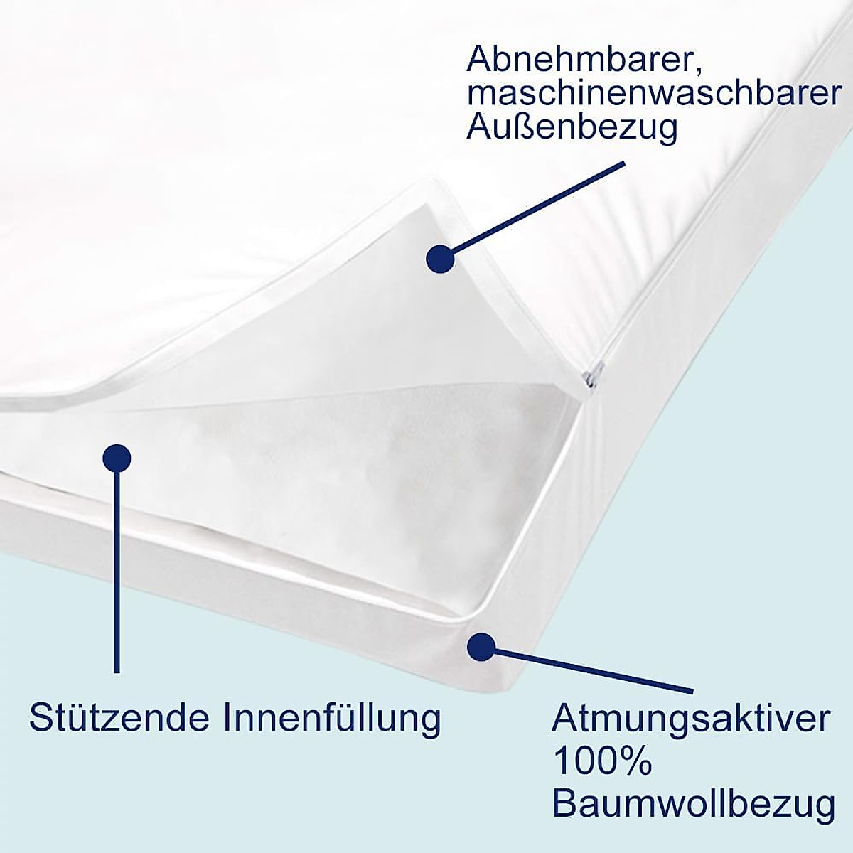 ACCURATEX Premium Bed Pillows King Size Set of 2, Shredded Memory Foam Pillow Hybrid with Fluffy Down Alternative Fill Removable Cotton Cover, Adjustable Firm Pillow for Side,Back,Stomach Sleepers