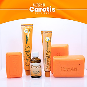 CAROTÏS, Skin Brightening Cream | 1.7 Fl oz / 50 g | Helps to Remove Pigments on: Face, Knees, Body, Armpit, and Private Areas | Brightening Gel with Carrot Oil, Alpha Arbutin, Shea Butter