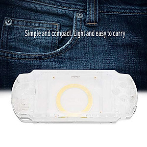 01 02 015 Console Case, Simple and Compact Game Console Replacement Shell with Screwdriver for Game Accessories(Transparent)