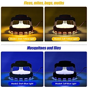 2 Pack Flea Traps for Inside Your Home,2023 𝗨𝗽𝗴𝗿𝗮𝗱𝗲𝗱 Flea Trap with LED Light for Indoor,Flea Killer Bed Bug Trap with 20 Sticky Pads,Sticky 𝗙𝗹𝗲𝗮 𝗧𝗿𝗮𝗽,Safe for Kids,Friendly to Pets