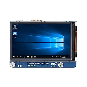 waveshare 3.2inch HDMI IPS LCD Display Compatible with Raspberry Pi 4B/3B+/3A+/2B/B+/A+/Zero/Zero W/WH/Zero 2W CM3+/4 Series Boards 480×800 Resolution No Touch Supports Jerson Nano/Windows