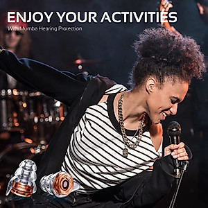 High Fidelity Concert Earplugs, Reusable Musicians Ear Plugs, 24dB Advanced Filter Technology Ear Protection for Music Festivals, DJs, Musicians