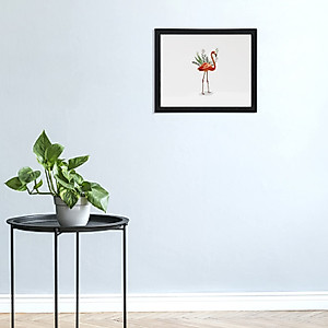 NAOKBOEE 11x16 Picture Frame in Black - Horizontal and Vertical Formats for Wall - Composite Wood with Shatter Resistant Plexiglass