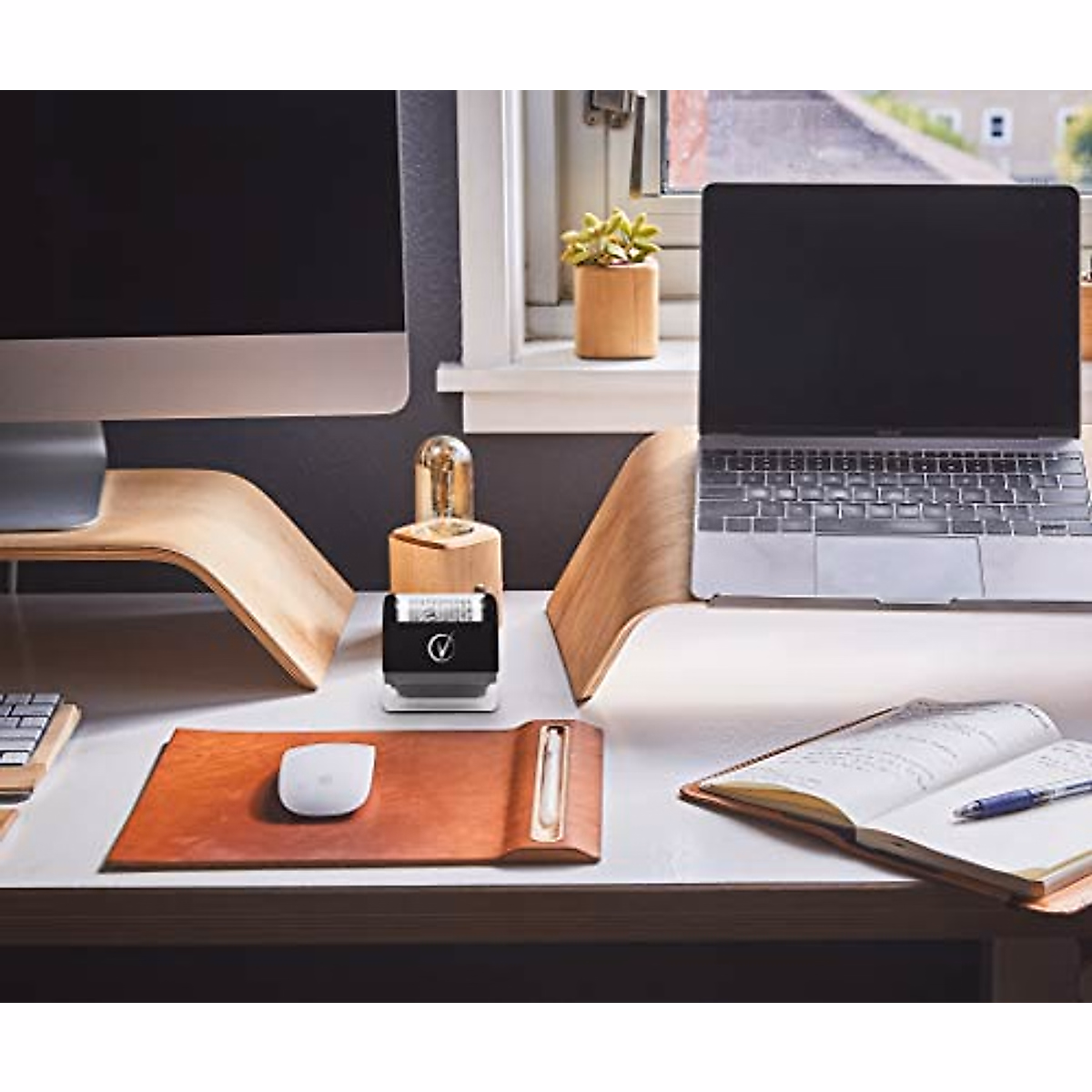 Identity Theft Protection Roller Stamps Wide Kit, Including 3-Pack Refills - Confidential Roller Stamp, Anti Theft, Privacy & Security Stamp, Designed for ID Blackout Security - Classy Black