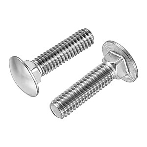 uxcell 5/16-18x1-1/4 Carriage Bolt Round Head Square Neck 304 Stainless Steel 20pcs
