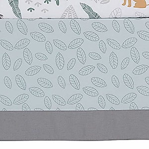 Lambs & Ivy Jungle Friends 5-Piece Safari Animals Nursery Baby Crib Bedding Set