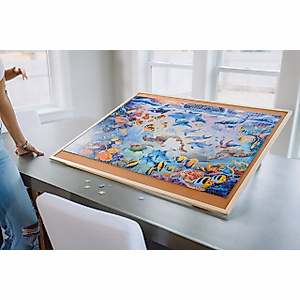 Buffalo Games - Fully Assembled Puzzle Easel - Jigsaw Puzzle Accessory - Mat Surface Puzzle Area - Adult Puzzles up to 2000 PC