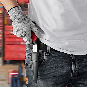 INTERTOOL Fixed Blade Knife, 4-inch, Stainless Steel Blade, Outdoor Bushcraft Knife with Sheath, Ideal for Hunting, Camping and Survival HT08-0536