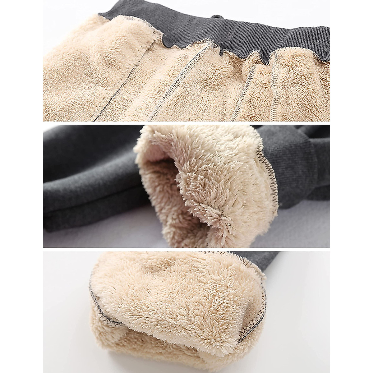 Yeokou Women's Warm Sherpa Lined Athletic Sweatpants Jogger Fleece Pants(X-Large, Grey)